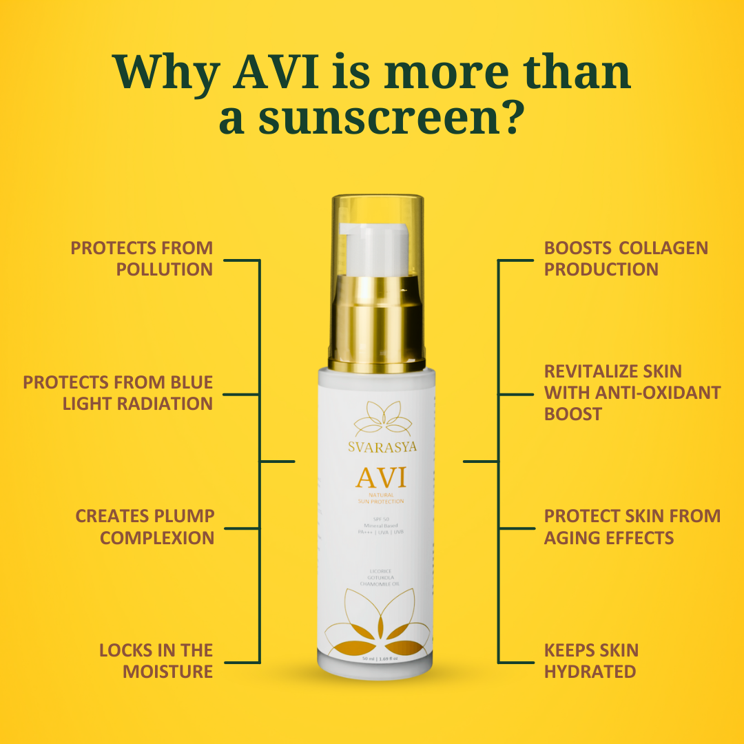 AVI - The Natural SPF 50 PA+++ Sunscreen for Ultimate Sun Protection ...